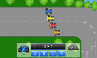 Multiplication Grand Prix → Klik og spil spillet nu - GratisSpil.dk